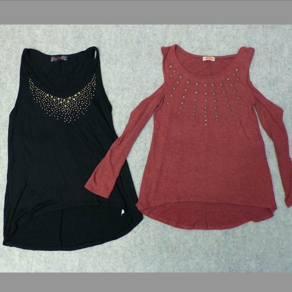 Body Central | Tops | Body Central Top 2 Lot Juniors S M Black Red ...